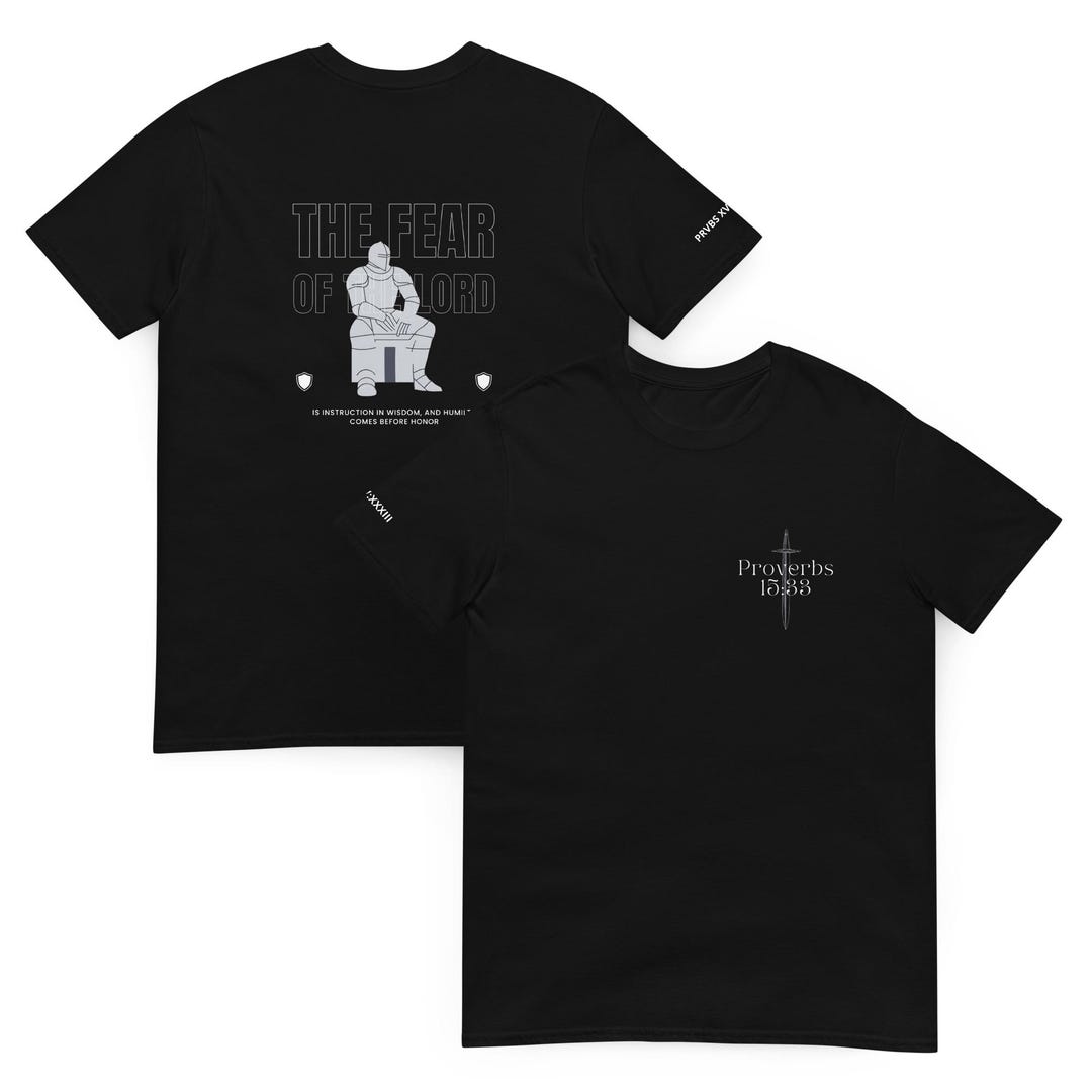 Christian Bible Verse Shirts, Proverb 15:33 Shirt, Religious Scripture T-shirts, Inspirational ...