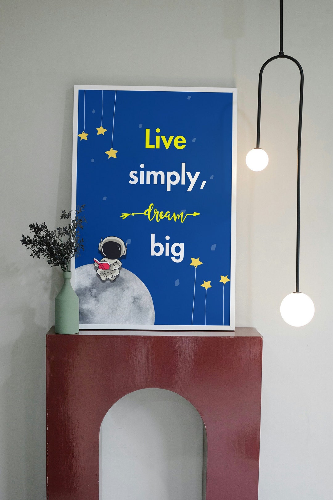 Astronaut Inspirational Wall Art, Inspirational Space Quote Poster ...