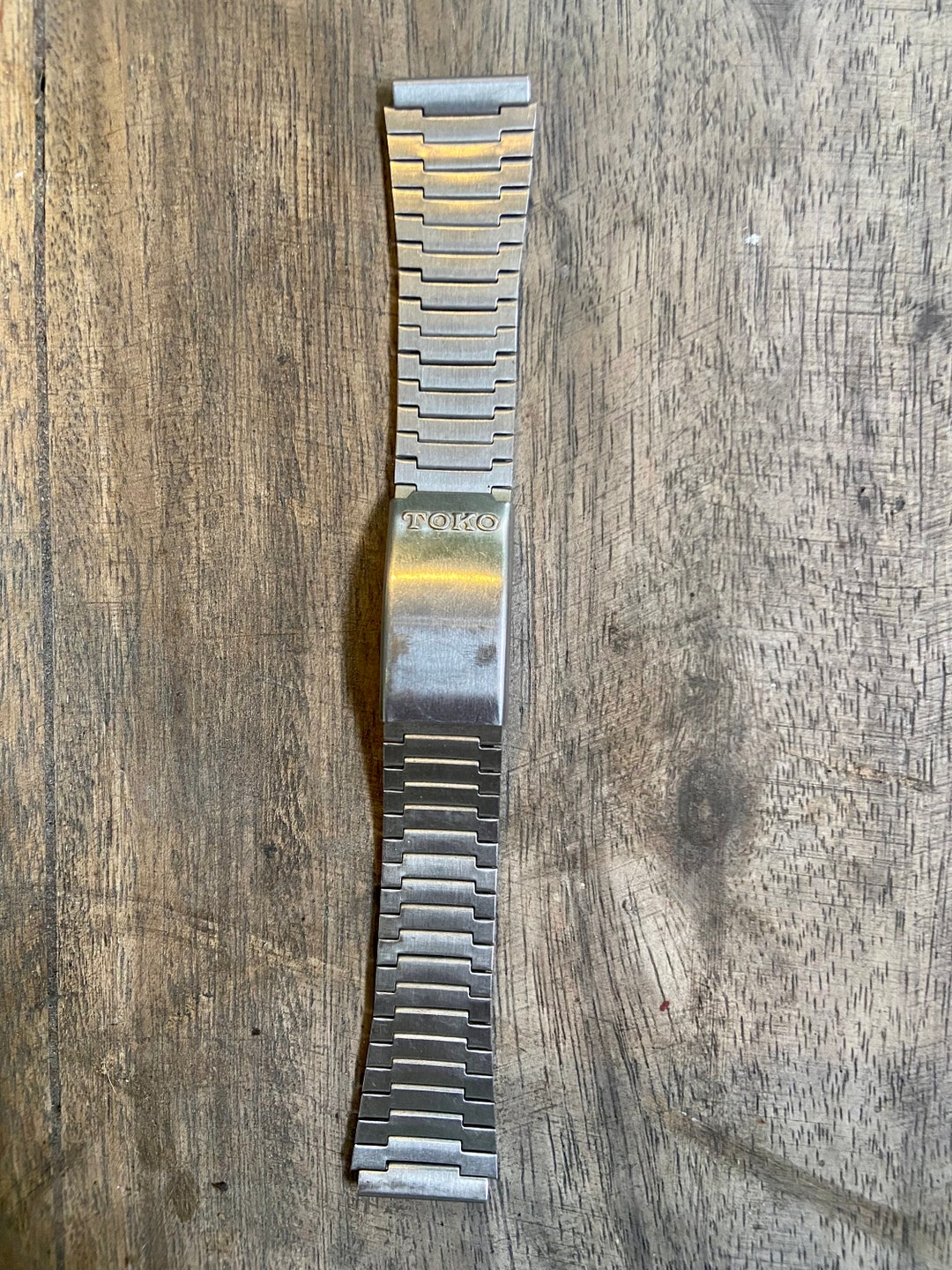 Vintage 18mm Toko Watch Bracelet Strap Stainless Steel - Etsy
