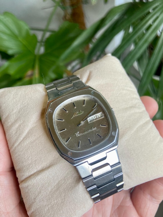 Rare Mido Commander 8016 square “Nautilus” Swiss made… - Gem