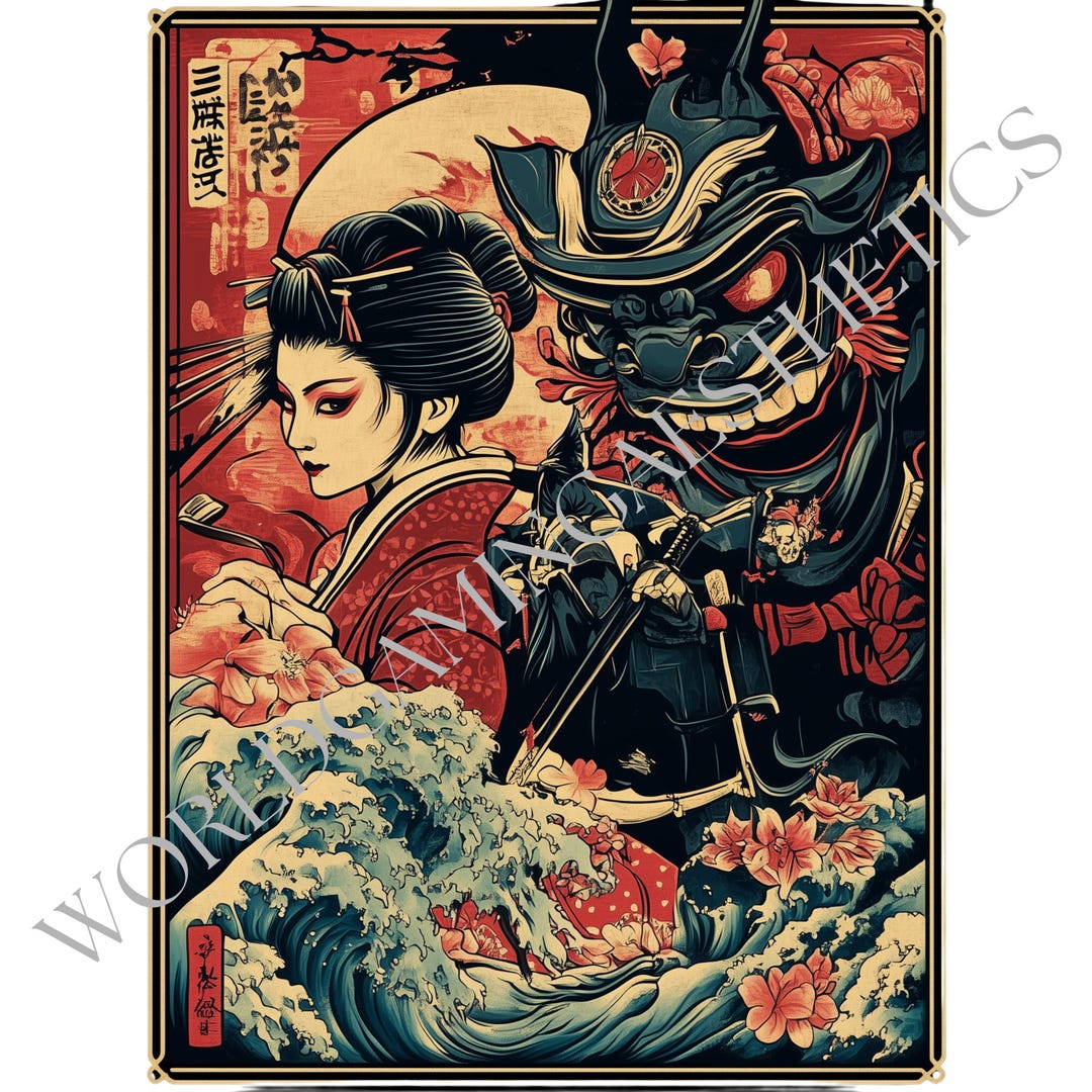 Japanese Yokai, Yokai Art, Japanese Oriental, Geisha Art, Cherry ...
