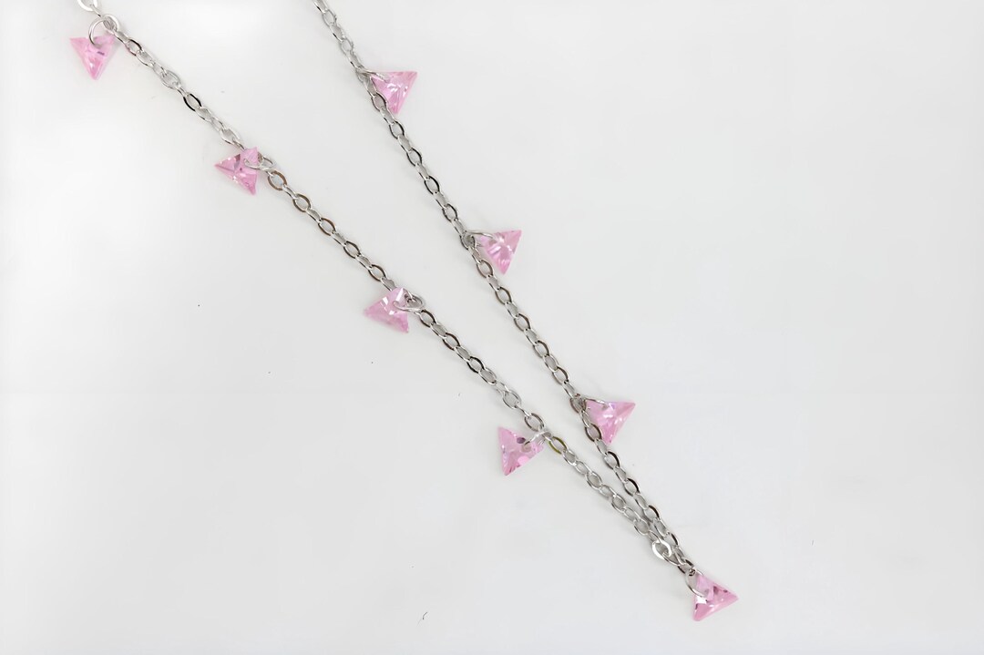 Blush Pink Triad Necklace - Etsy