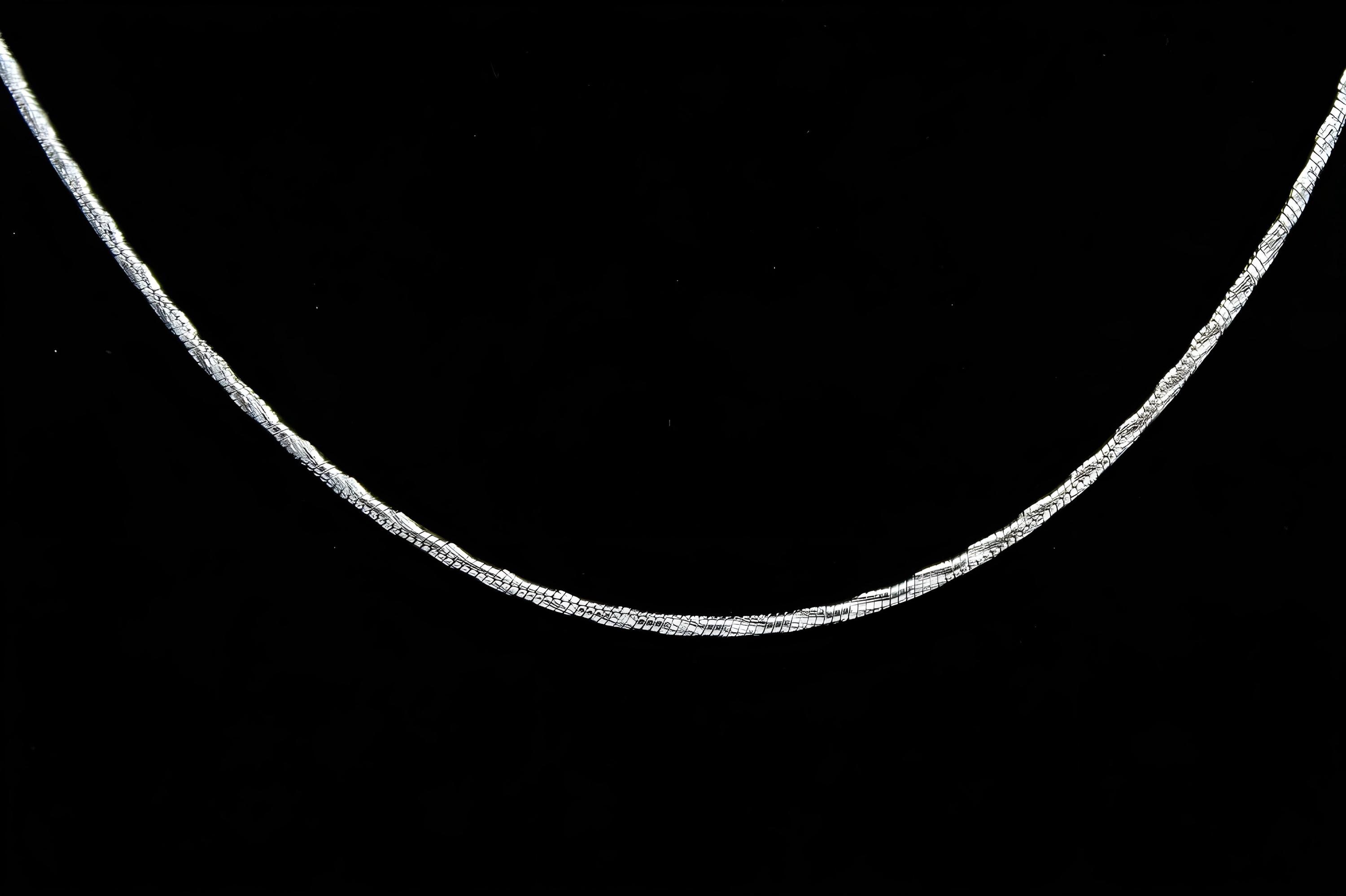 Serpent Twist Sleek Silver Chain - Etsy