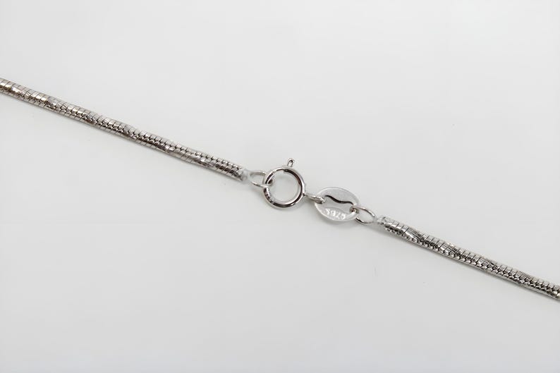 Serpent Twist Sleek Silver Chain - Etsy