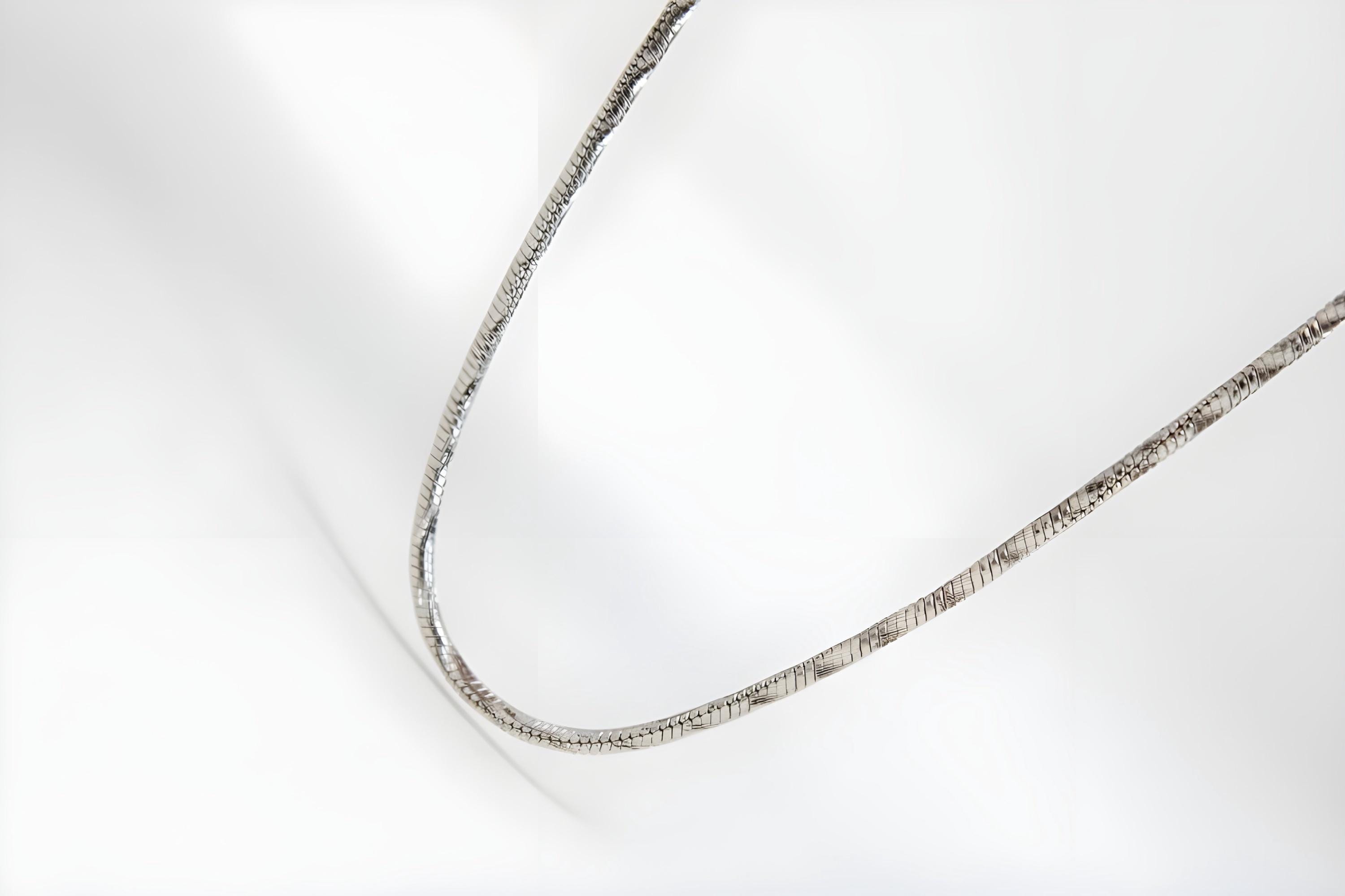 Serpent Twist Sleek Silver Chain - Etsy
