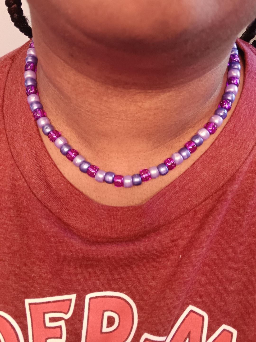 Colorful Kandi Necklace- Beaded Choker - Rave Style - Fun Jewelry ...