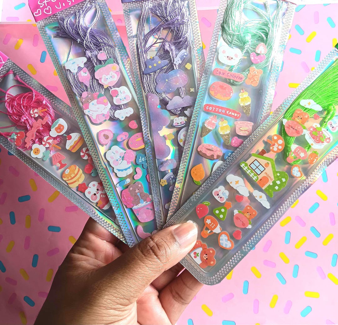 Sweet Candy Space Acrylic Bookmarks Set or Individual-colorful ...