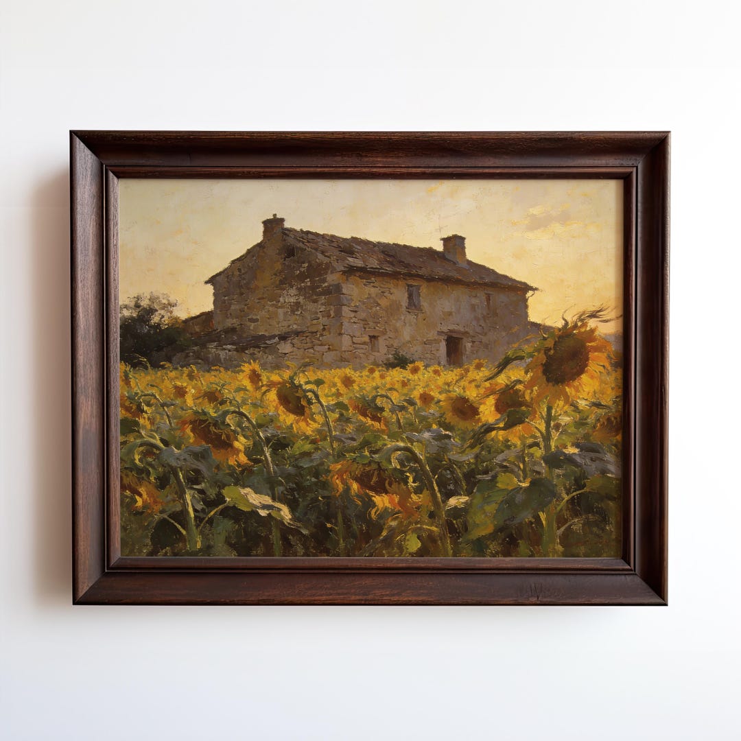 Vintage Art Print | Landscape Wall Art | Rustic Home Decor | Country ...