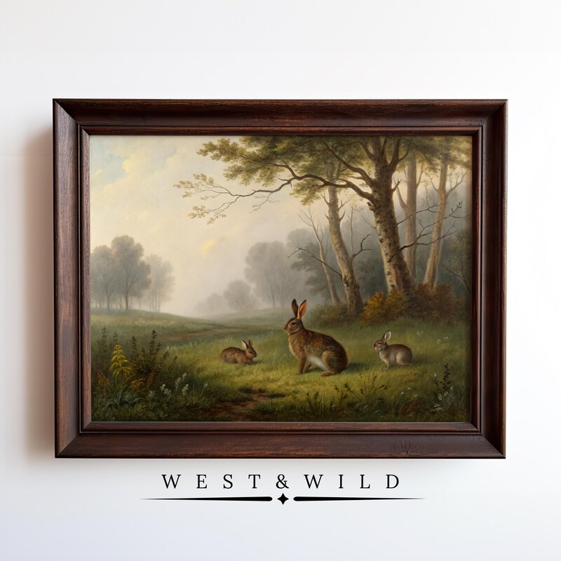 Rabbit Art Print - Etsy