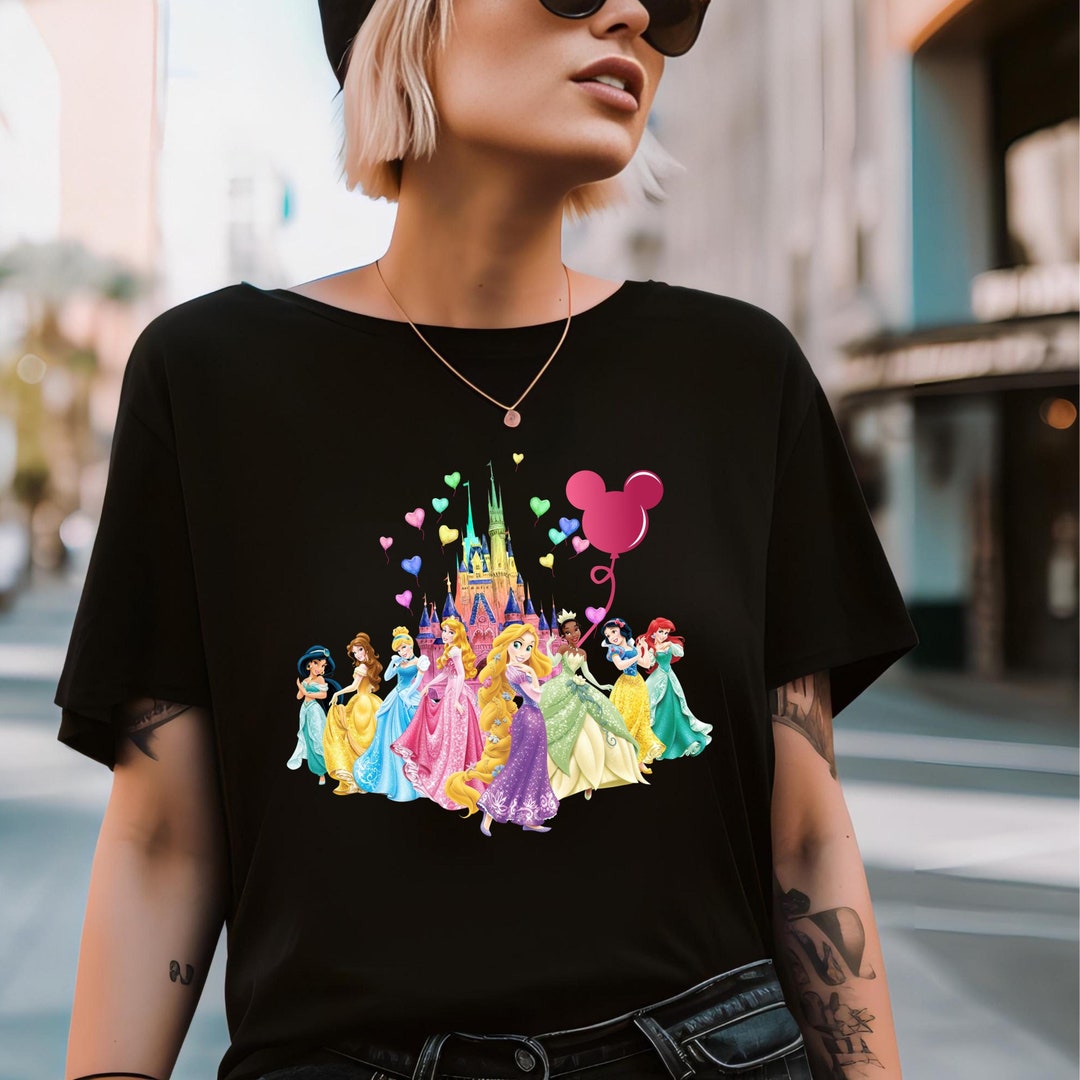 Disney Princesses Shirt, Magical Castle and Princesses Tee, Matching Princess Shirt, Girls ...