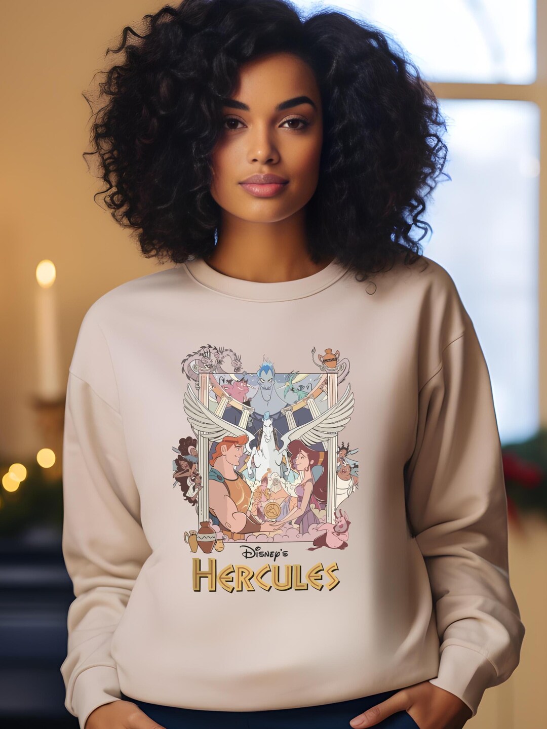 Retro 90's Disney Hercules Sweater, Hercules Crewneck, Disney Hercules ...