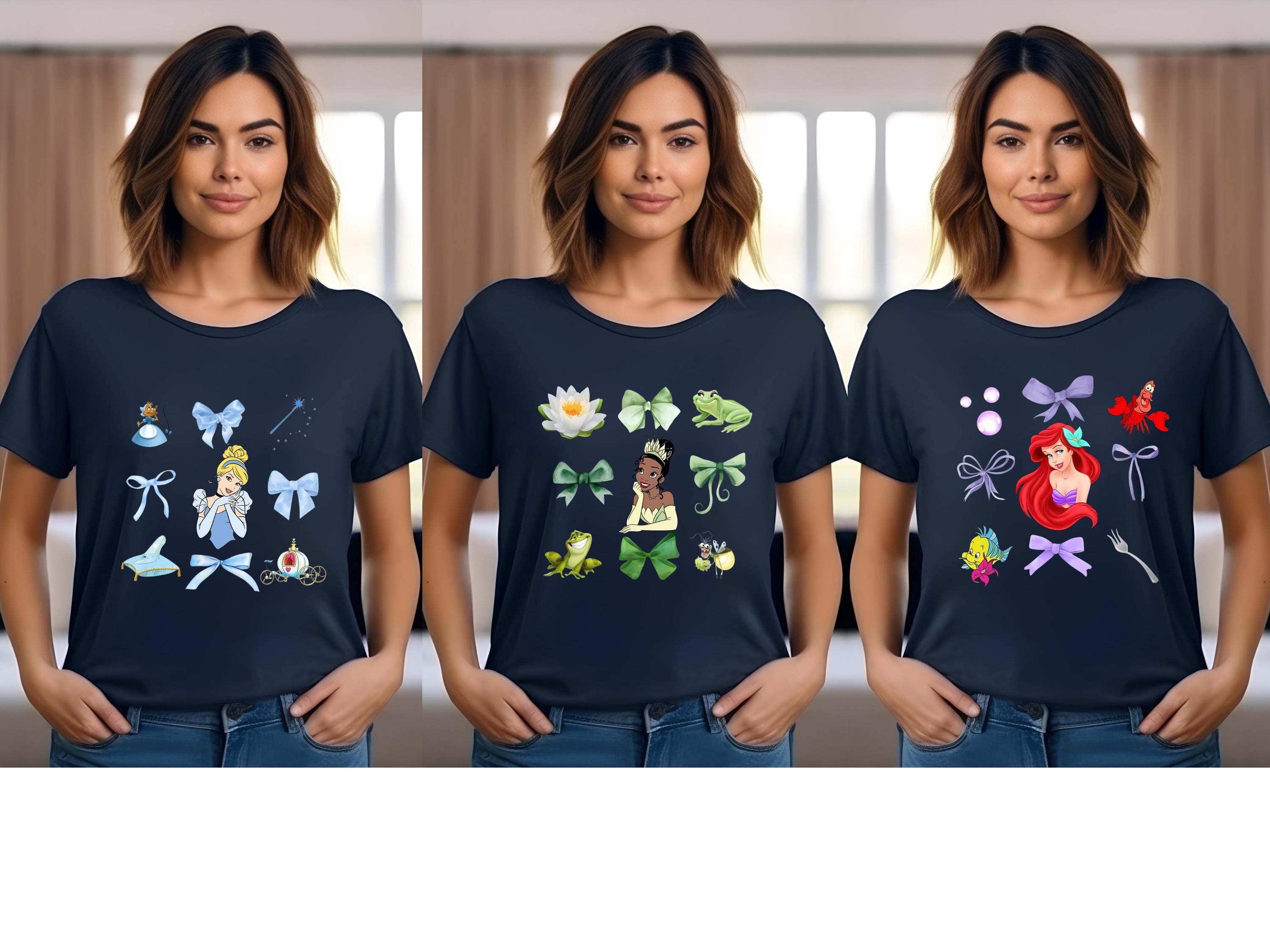 Disney Coquette Princesses Shirts, Matching Princess Shirts, Girls ...