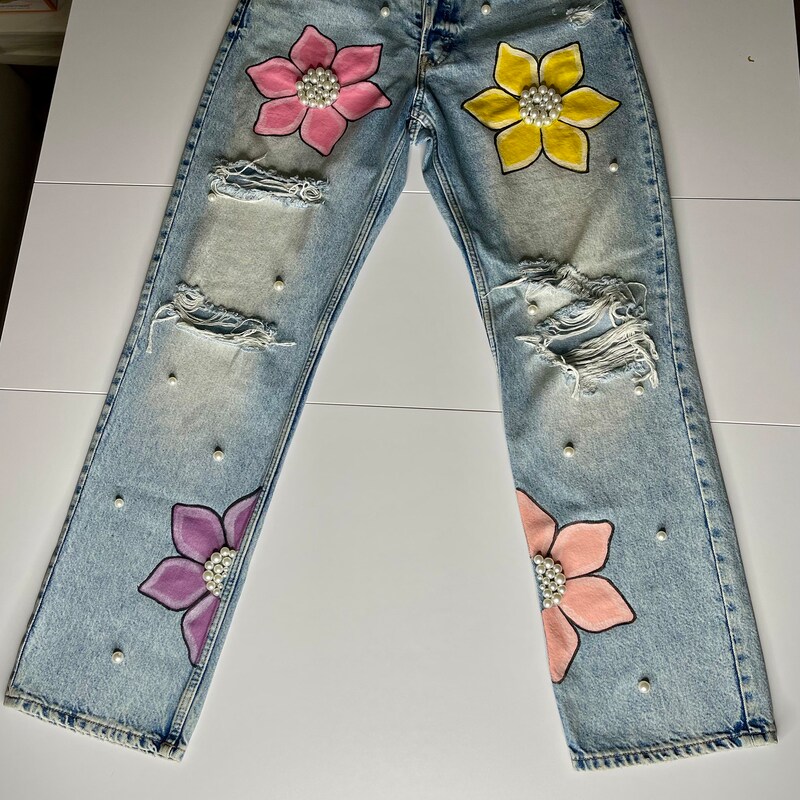Custom Jeans - Etsy