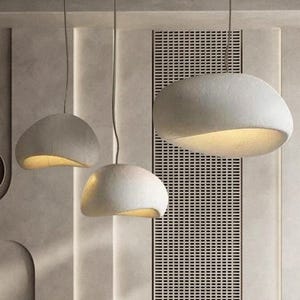 Modern Asymmetrical Pendant Light Cluster: Minimalist Dome Lighting - Etsy