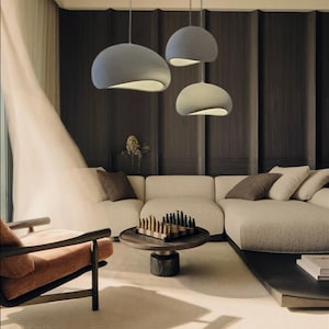 Modern Asymmetrical Pendant Light Cluster: Minimalist Dome Lighting - Etsy