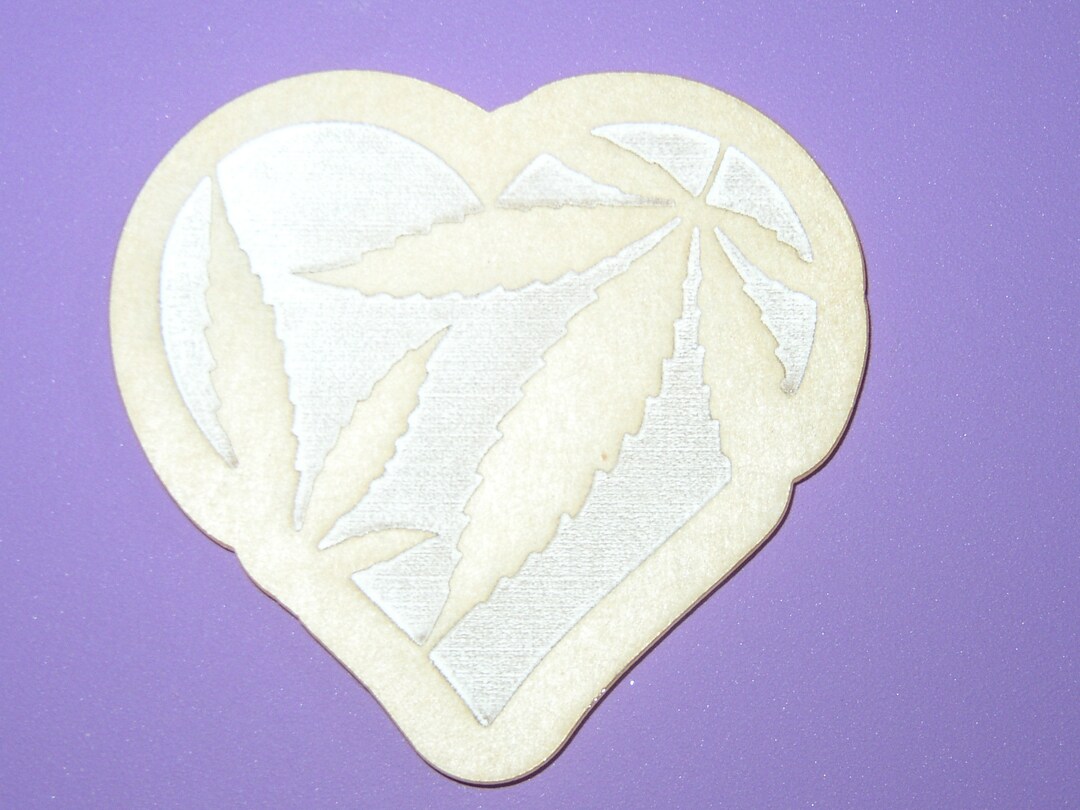 420 Pot Leaf Heart Acrylic Blank for Making Silicone Molds - Etsy