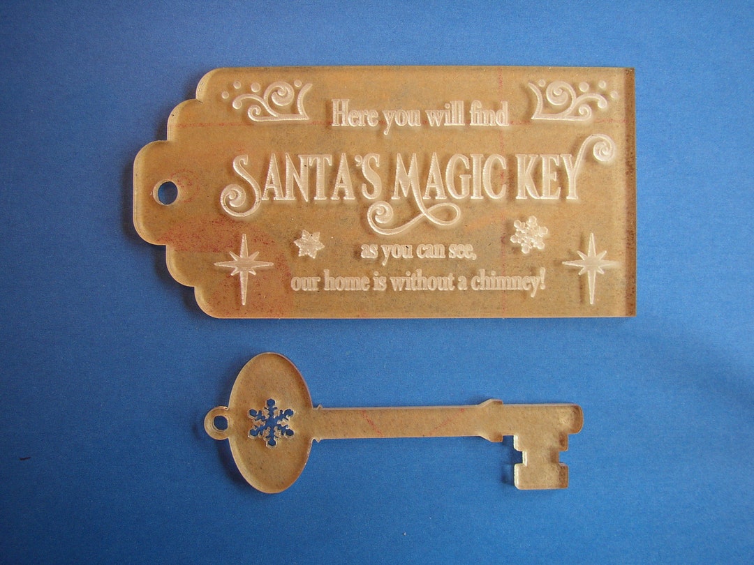 MOLD * Santa's Magic Key * Ornament * Handmade Silicone Mold * Ornament ...