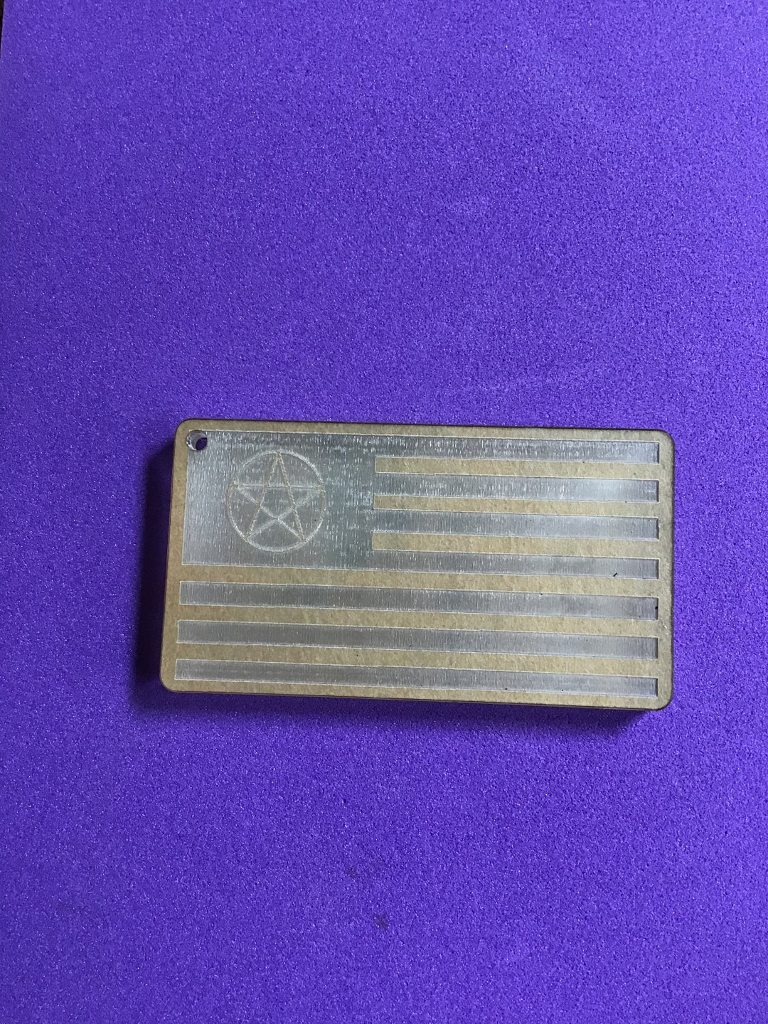 ACRYLIC Pagan American Flag Pentacle/pentagram Acrylic Blank for Making ...