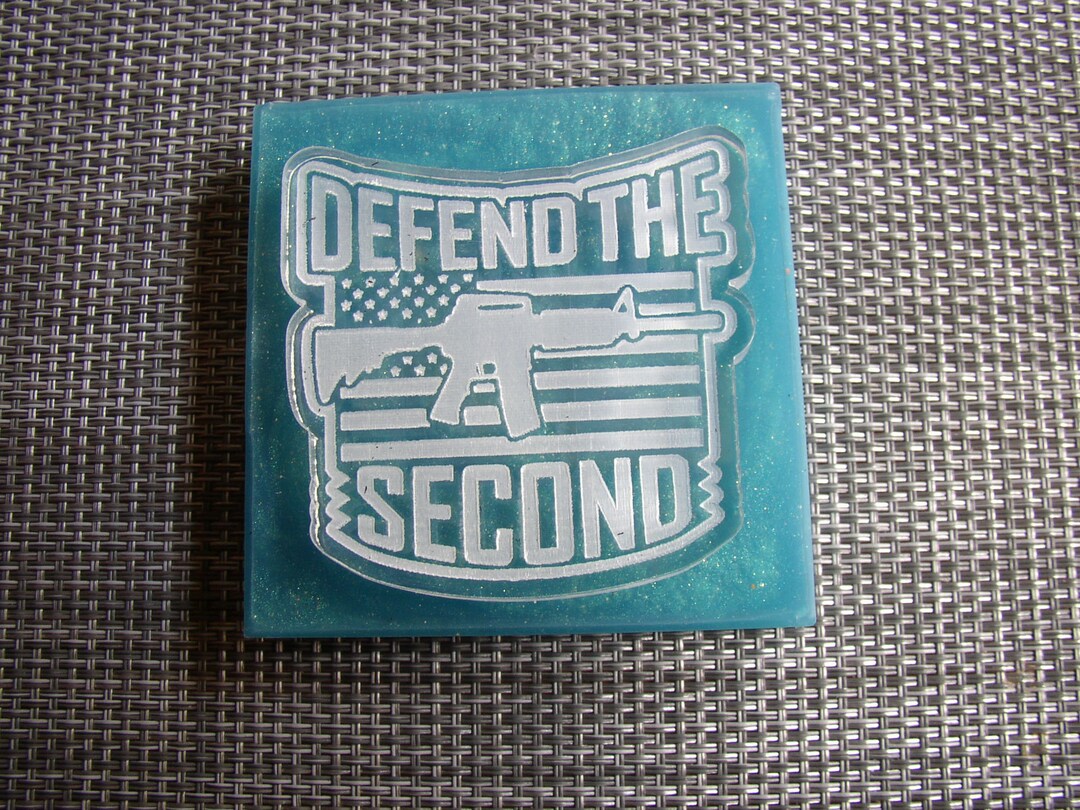 MOLD Defend the 2ND Amendment Silicone Mold Keychain Phone Grip Badge ...