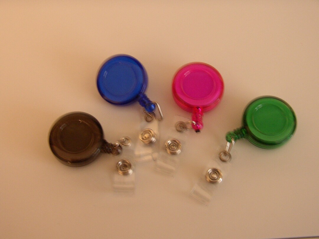 Blank Badge Reels * ID Tag Reel * DIY Reel * ID Holder * Lanyard * Time ...