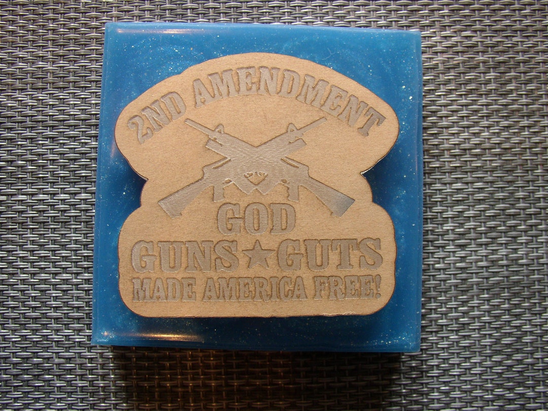 MOLD 2ND Amendment God Guns and Guts Silicone Molds Keychain Phone Grip ...