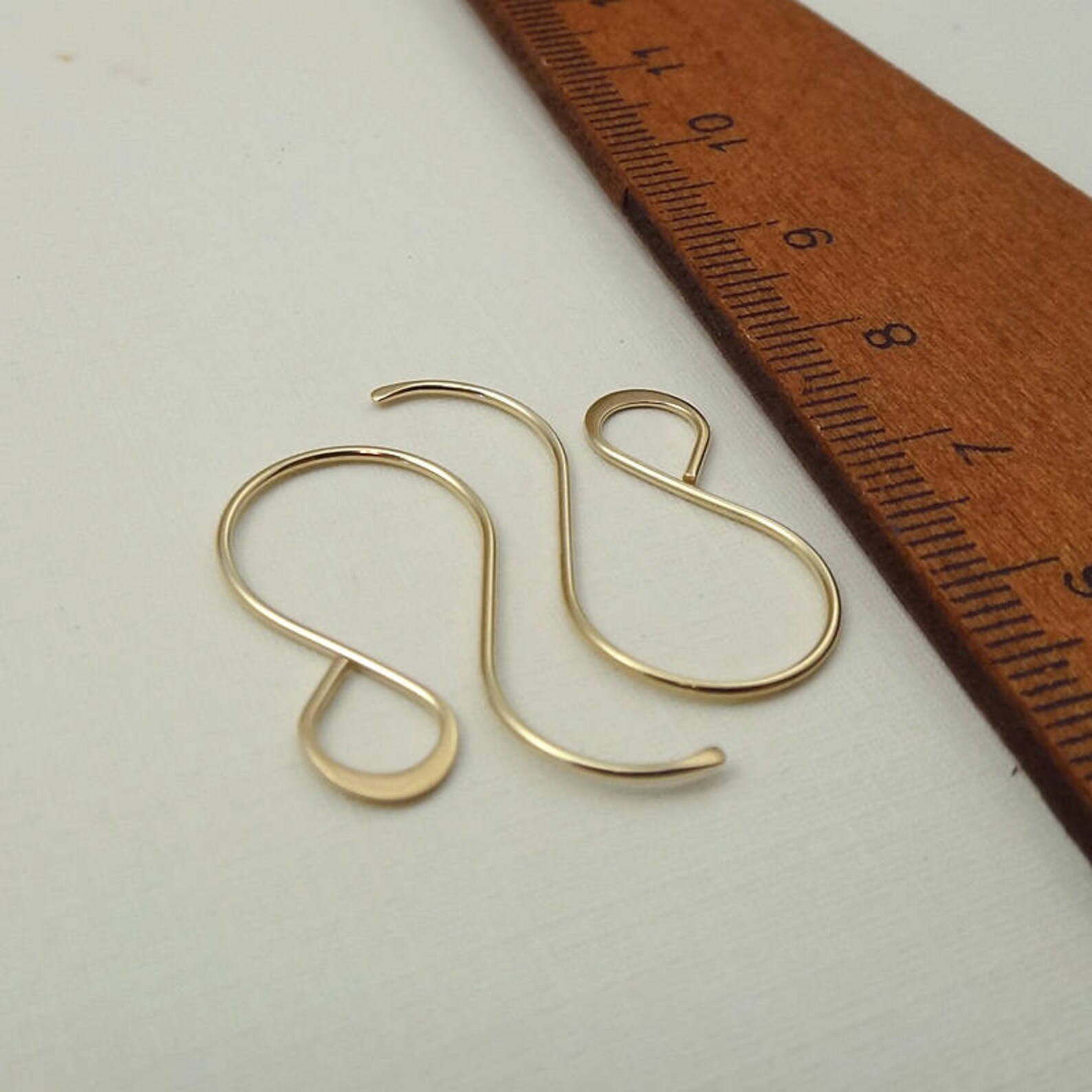 Gold Filled Ear Wires - Teardrop Earwires - Fancy Ear Wires - Earring ...