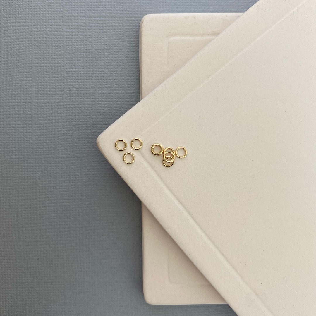 10k Solid Gold Jump Ring, 2.5mm Open Connector Finding for Jewelry ...