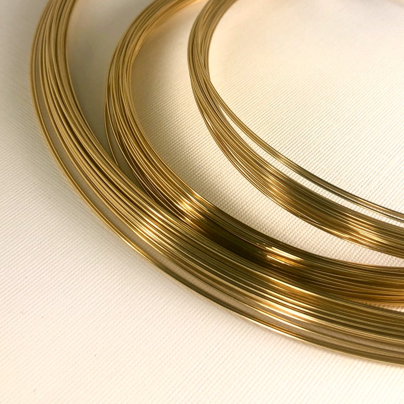 14/20 Yellow Gold Filled Round Wire - Half Hard - 20, 21, 22 Gauge - Etsy