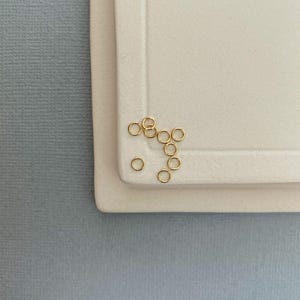 10k Solid Gold Jump Ring, 2.5mm Open Connector Finding for Jewelry ...