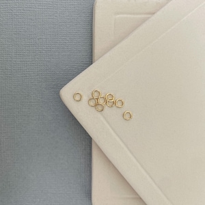 10k Solid Gold Jump Ring, 2.5mm Open Connector Finding for Jewelry ...