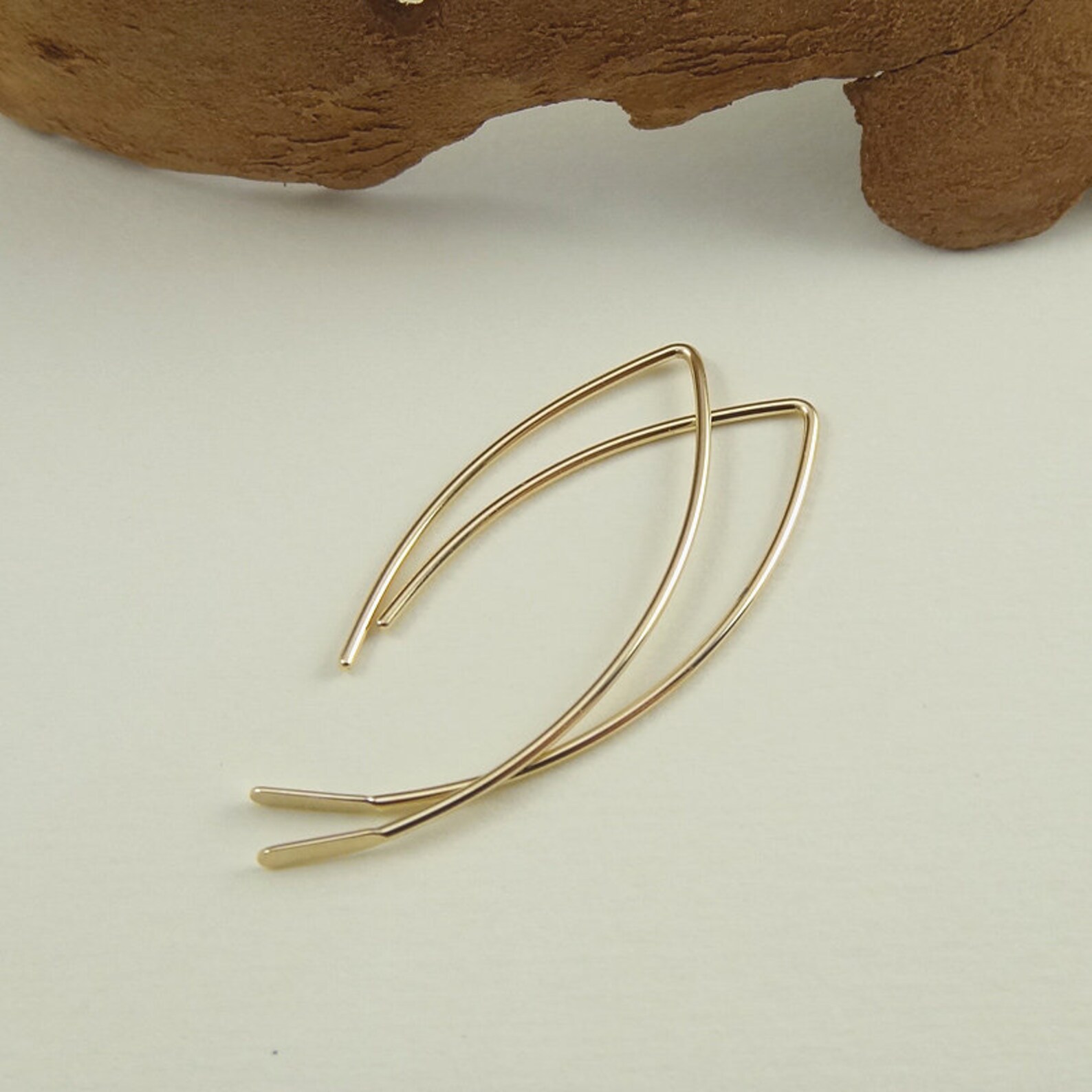 Gold Filled Earring Wires - Hoop Earring Wires - Paddle Ear Hooks ...