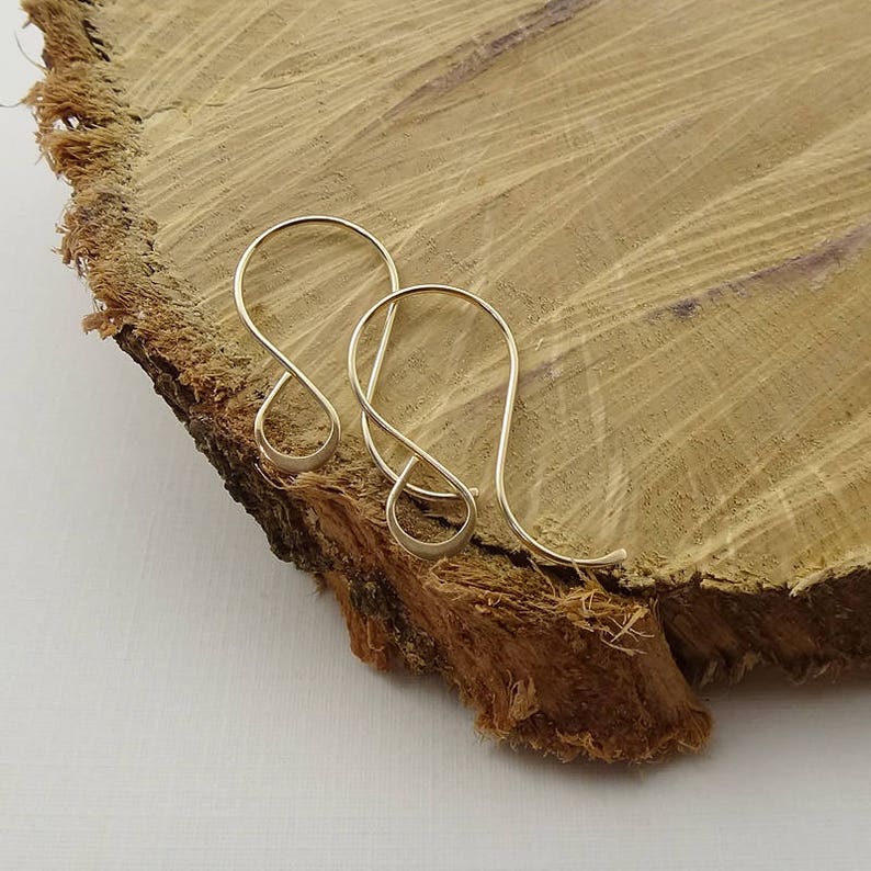 Gold Filled Ear Wires - Teardrop Earwires - Fancy Ear Wires - Earring ...