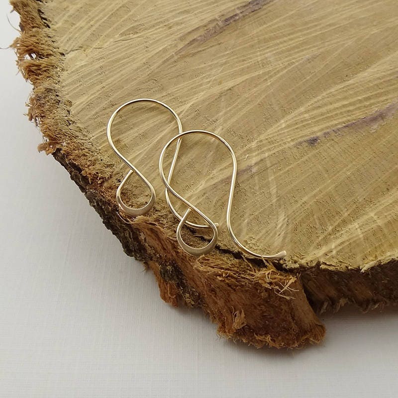 Gold Filled Ear Wires - Teardrop Earwires - Fancy Ear Wires - Earring ...