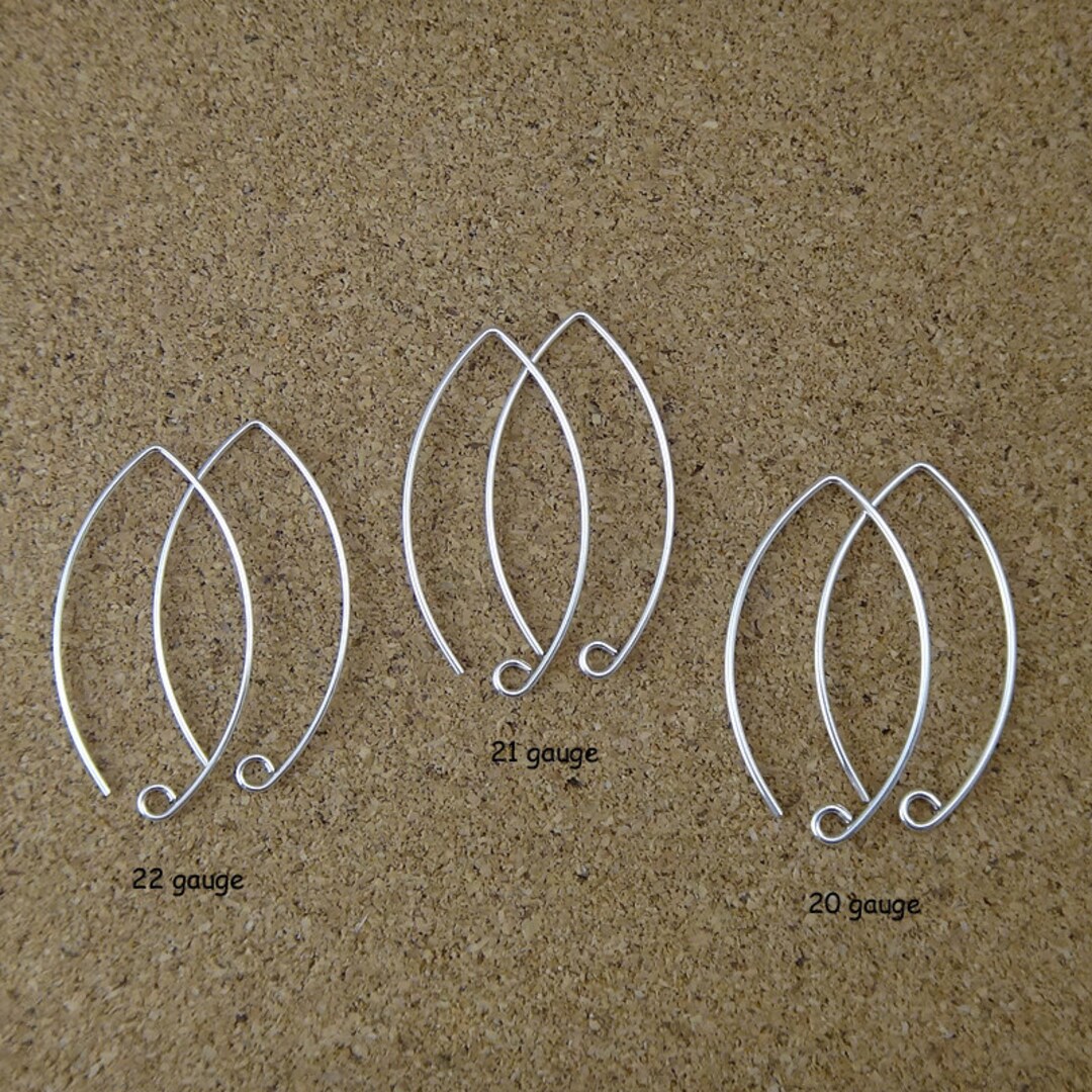 Earring Hooks Sterling Silver, Earring Hook for Jewelry Making ...
