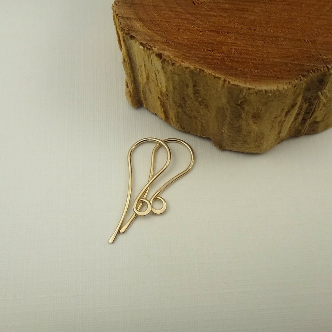 French Ear Wire Hooks Yellow Gold Filled Vintage Style Ear Wire ...