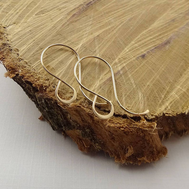 Gold Filled Ear Wires - Teardrop Earwires - Fancy Ear Wires - Earring ...