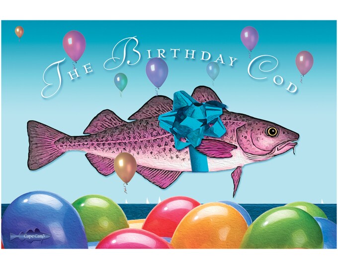 The Birthday Cod (greeting Cod) - Etsy