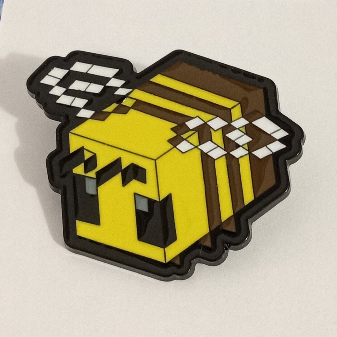 Minecraft Bee Pin Enamel Brooch - Etsy