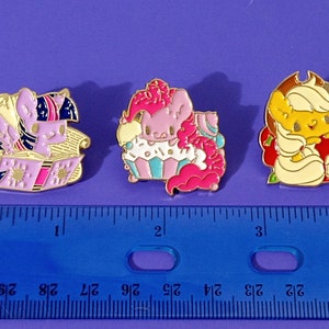 My Little Pony Enamel Pins 6 Characters MLP Friendship is Magic ...