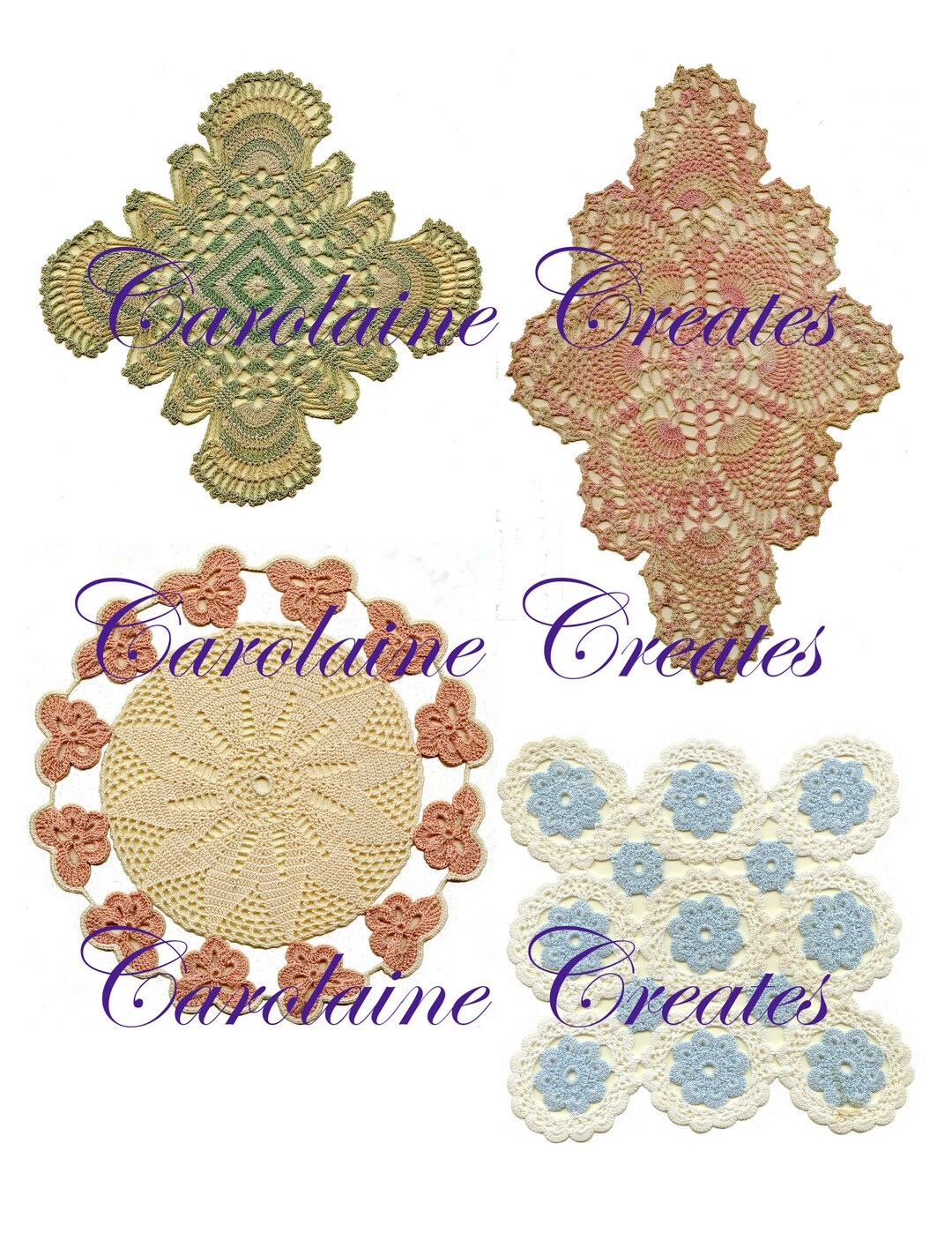 Printable Doily Kit 2 - Etsy