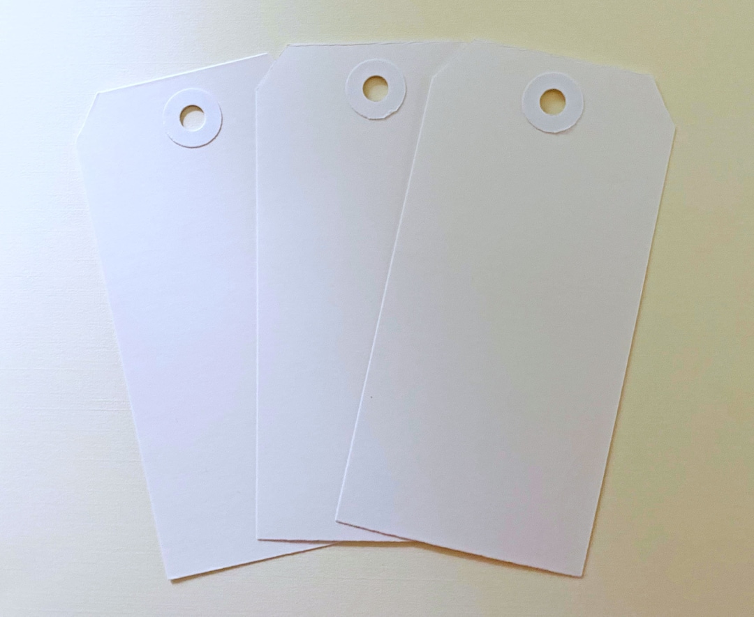 Blank White Shipping Tags (small, Medium, or Jumbo) - Etsy