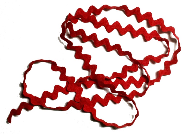 Red Rick Rack Christmas Red Holiday Trim - Etsy