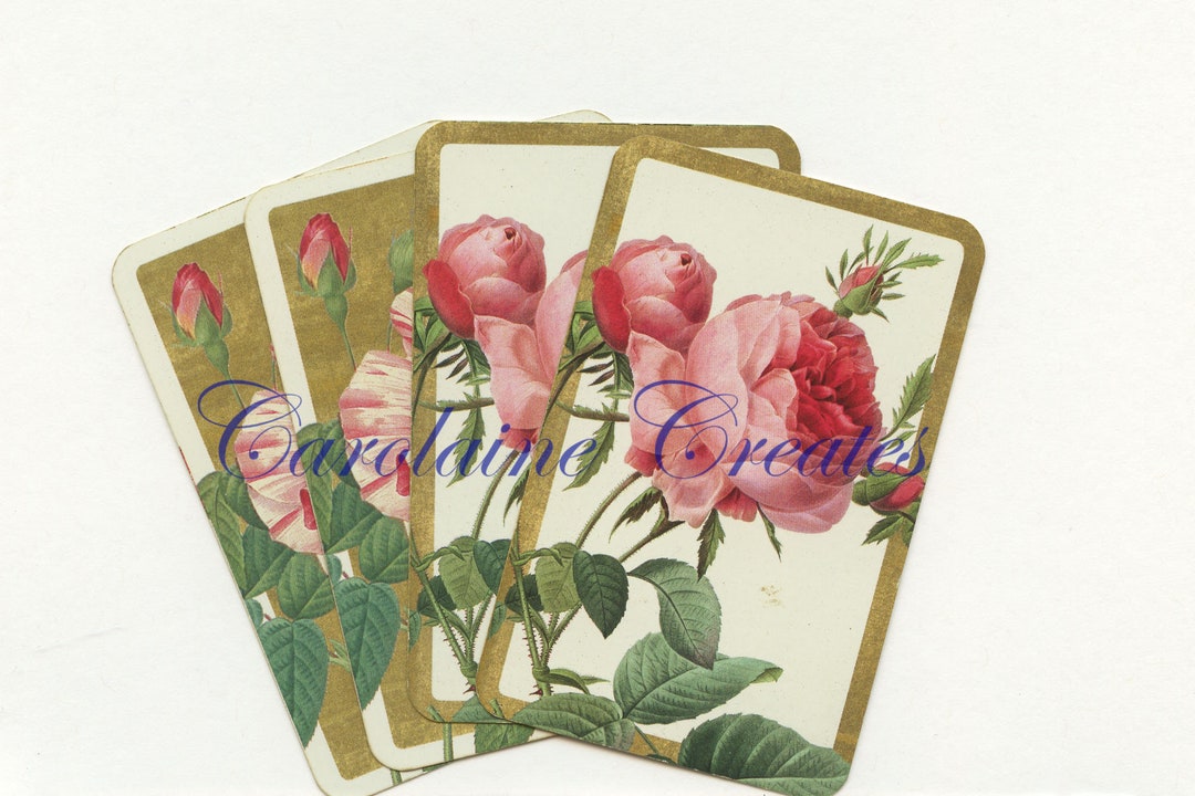 Roses Playing Cards - Etsy