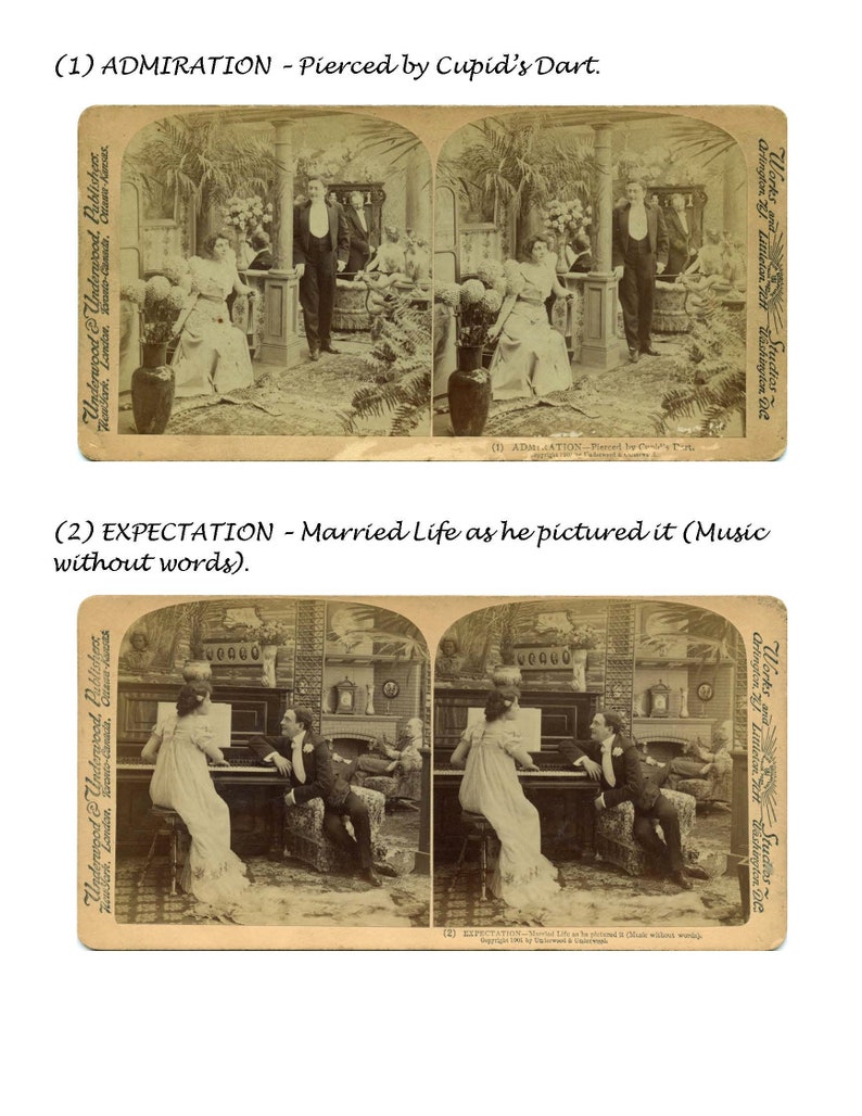 Printable Antique Stereoscope Viewer Cards - Etsy