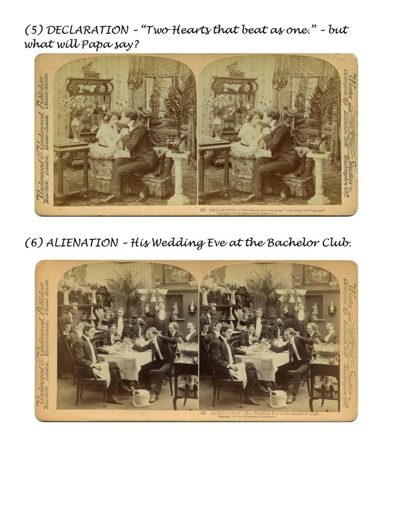 Printable Antique Stereoscope Viewer Cards - Etsy