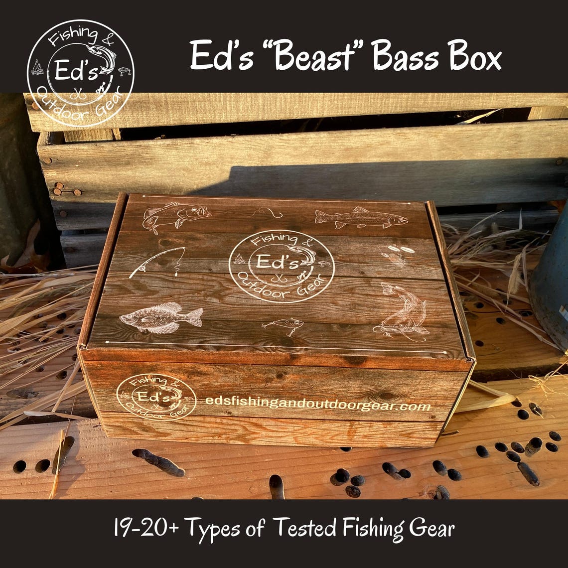 Ed's BEAST Box: BASS 19-20 Pcs Fishing Gift Box Tackle Box Fishing Gift ...