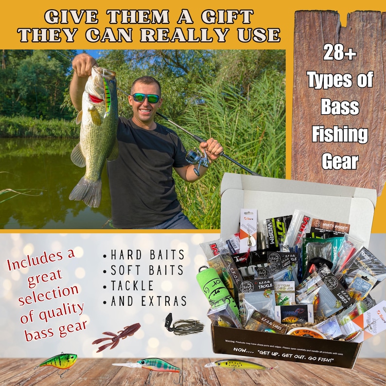 Bass Fishing Gift Box – 28+ Types of Quality Lures & Tackle ...