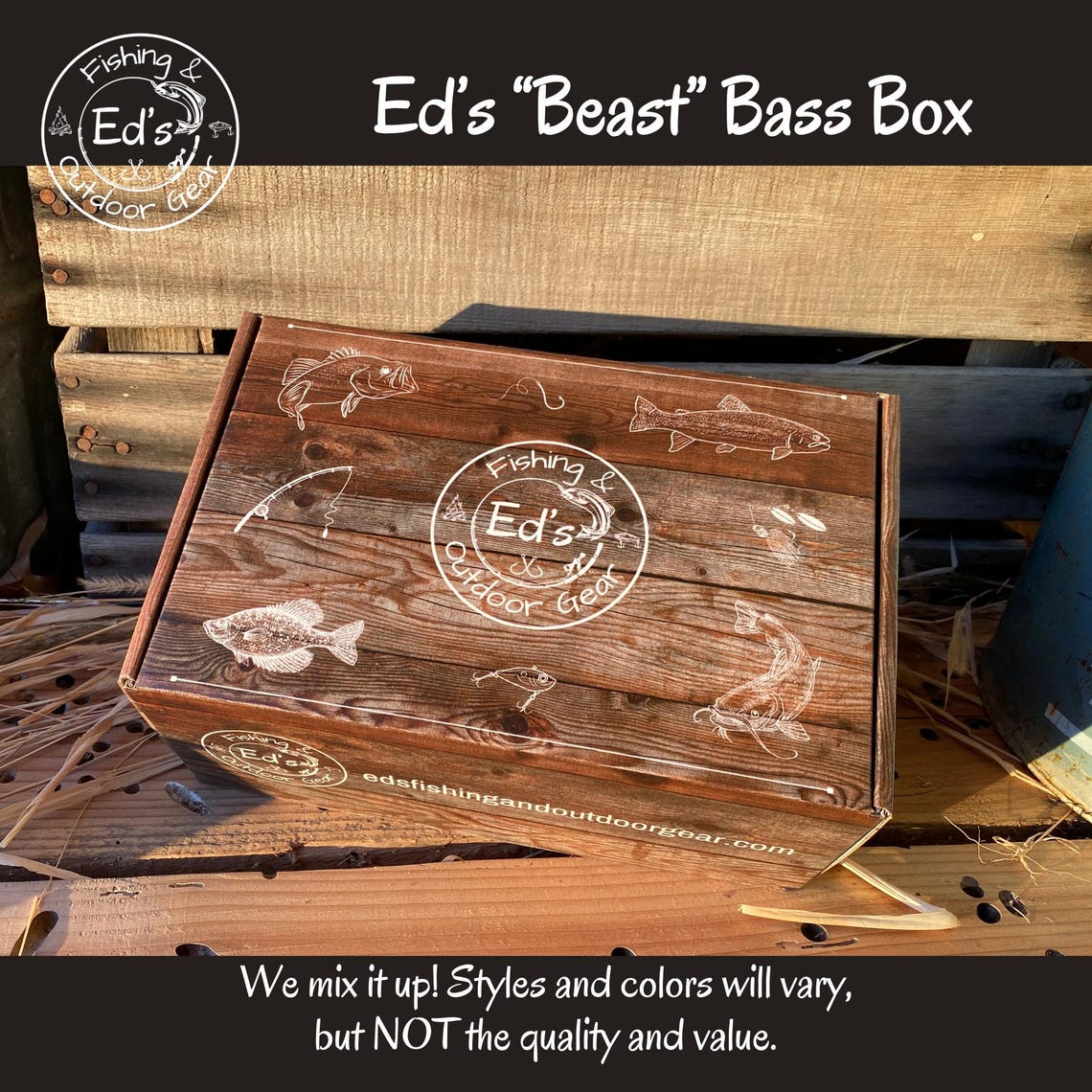 Ed's BEAST Box: BASS 19-20 Pcs Fishing Gift Box Tackle Box Fishing Gift ...