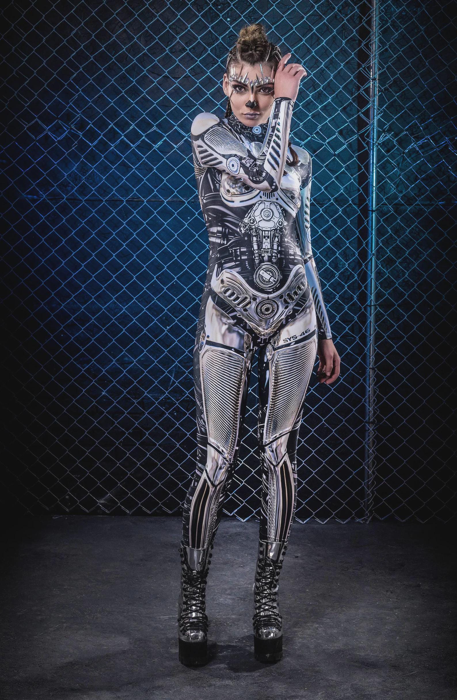 Futuristic Robot Costume, Rave Outfit, Ladies Small - Etsy