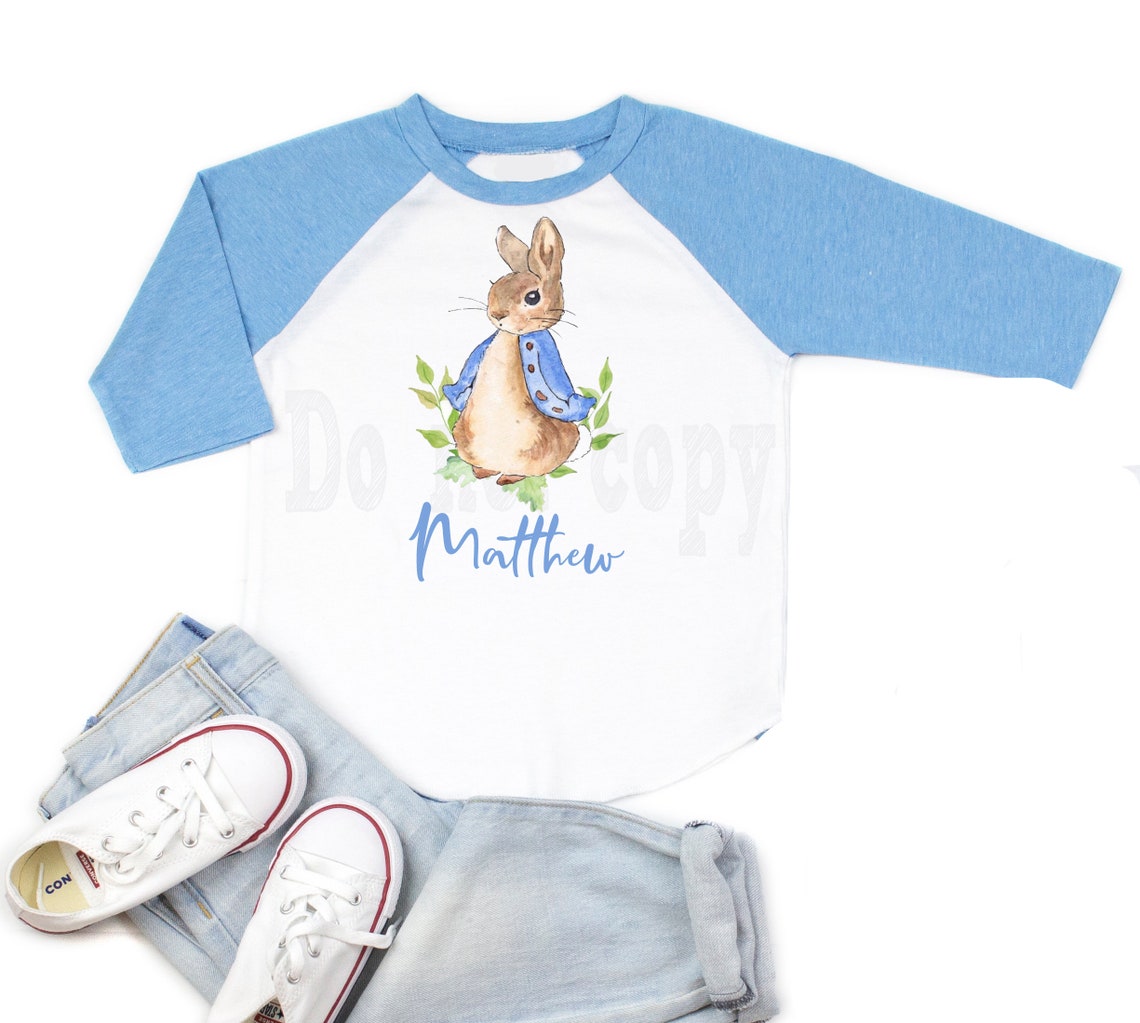Peter Rabbit Birthday Shirt Peter Rabbit Shirt With Name | Etsy